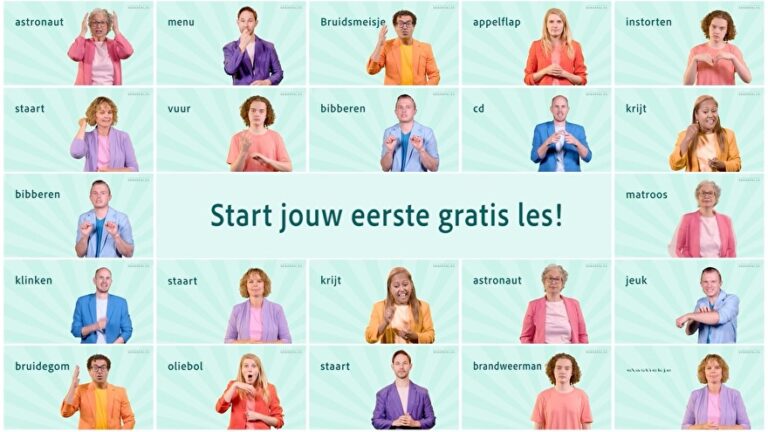 Gratis gebaren demo les - particulier - Gebarenles met Lotte & Max