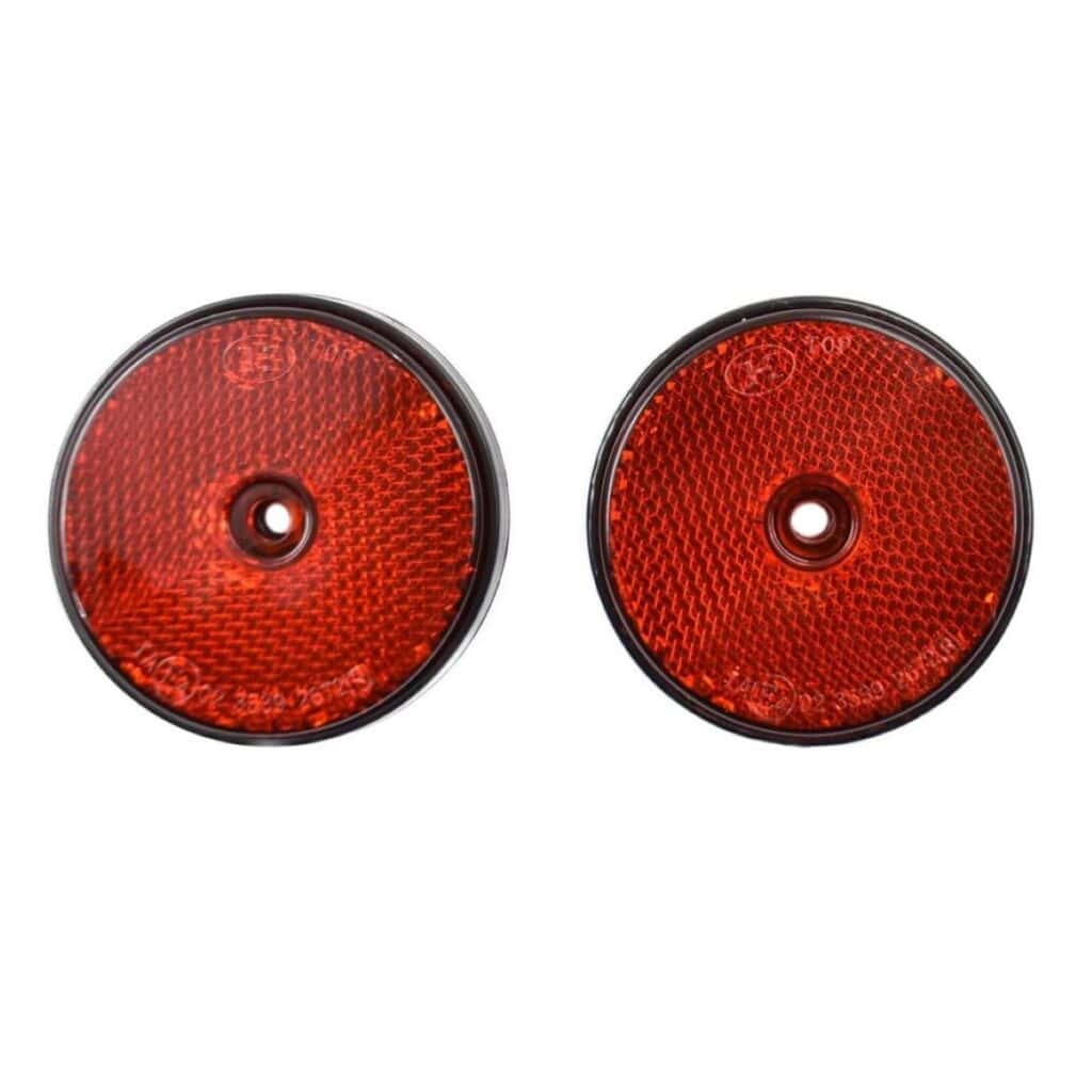 Reflectorset rood 60mm | Mini-Tractor onderdelen | Iseki-Kubota-Yanmar ...